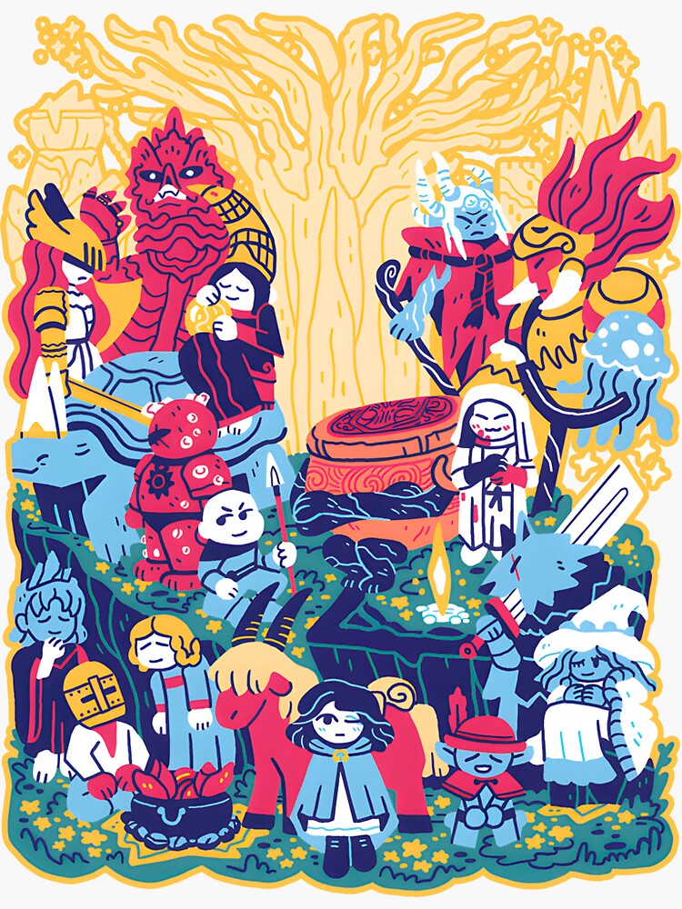 "The Lands Between" Sticker for Sale by inkomodo | Redbubble