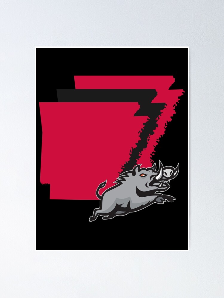 "Arkansas Border, Razorbacks" Poster for Sale by LatterDaze | Redbubble