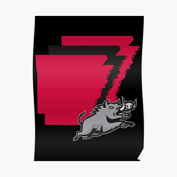 "Arkansas Border, Razorbacks" Poster for Sale by LatterDaze | Redbubble