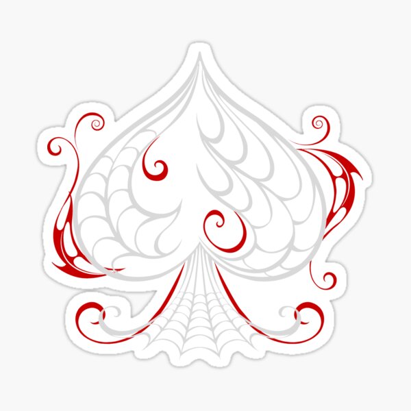 "Poker Suits - Spades - Tattoo Version" Sticker for Sale by ...