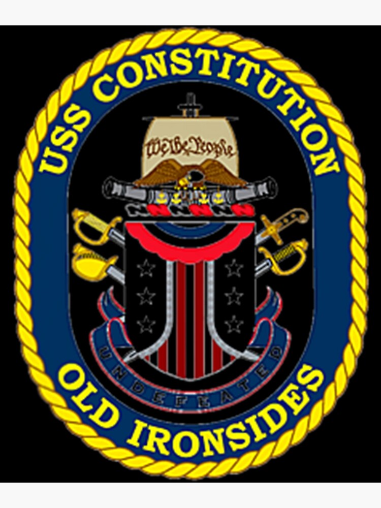 Póster «Parche de la insignia de la marina de guerra USS Constitution ...