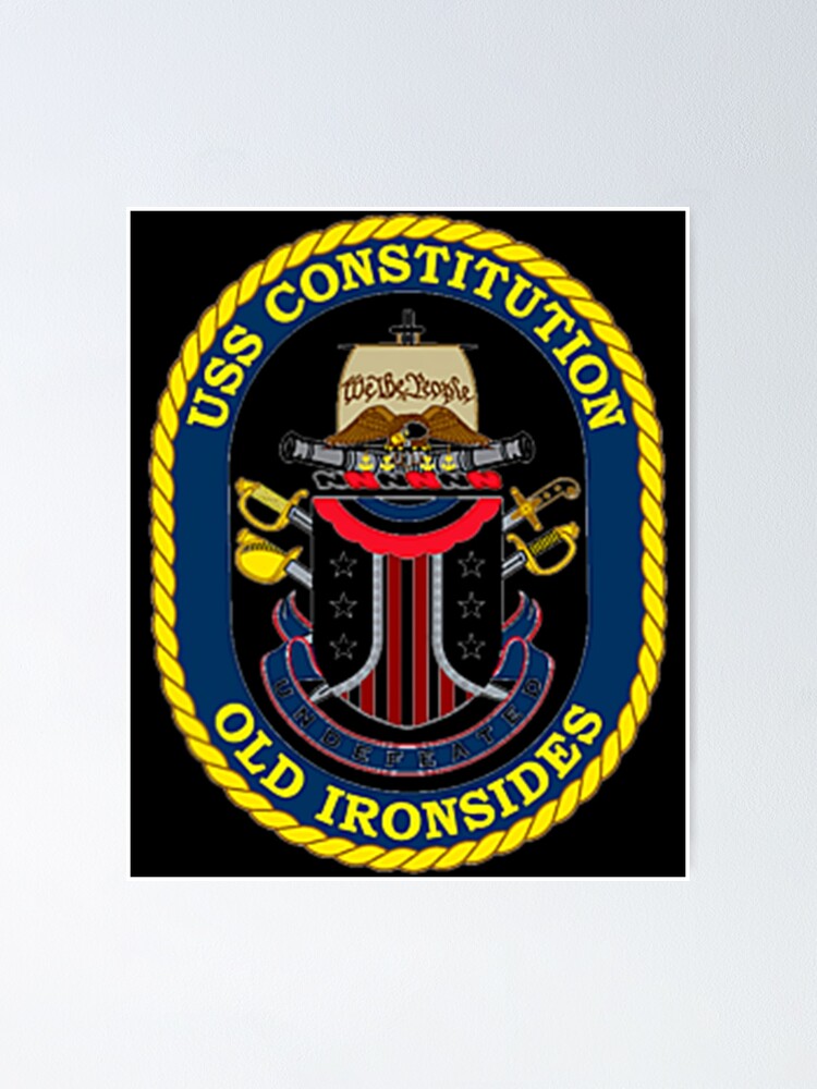 Póster «Parche de la insignia de la marina de guerra USS Constitution ...