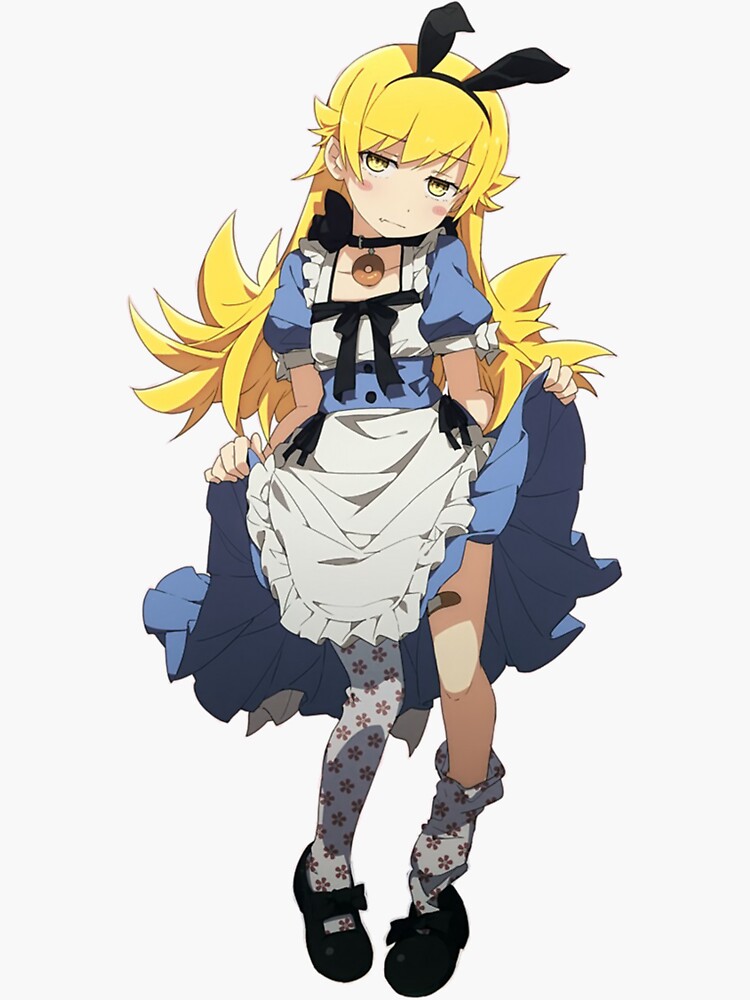"Alice Shinobu - Monogatari" Sticker for Sale by Millabel | Redbubble