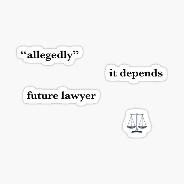 "law school sticker pack" Sticker for Sale by sempra21 | Redbubble