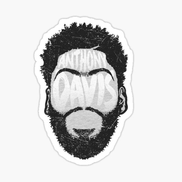 "Anthony Davis Player Silhouette" Sticker for Sale by richardreesep ...