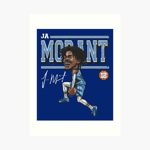 "Ja Morant Cartoon" Art Print for Sale by richardreesep | Redbubble