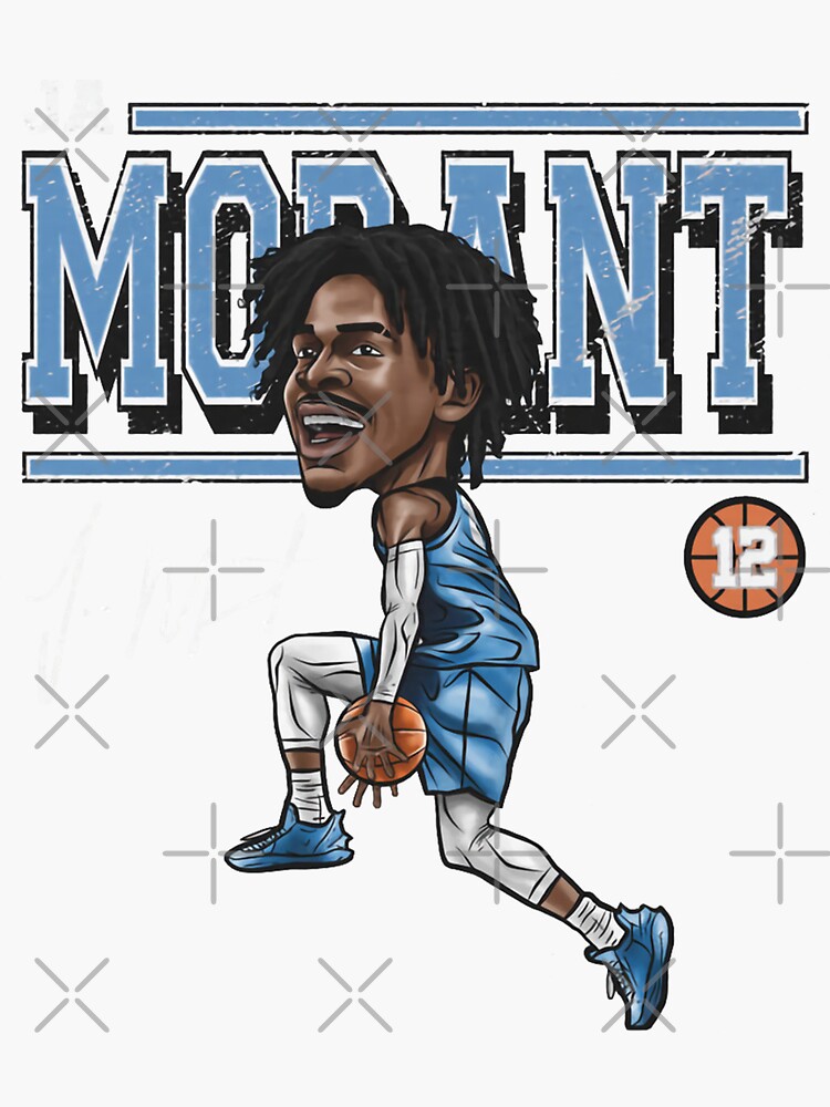 "Ja Morant Cartoon" Sticker for Sale by richardreesep | Redbubble