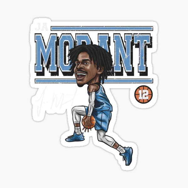 "Ja Morant Cartoon" Sticker for Sale by richardreesep | Redbubble