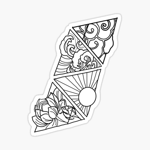 "The four elements" Sticker for Sale by Sandmage43 | Redbubble