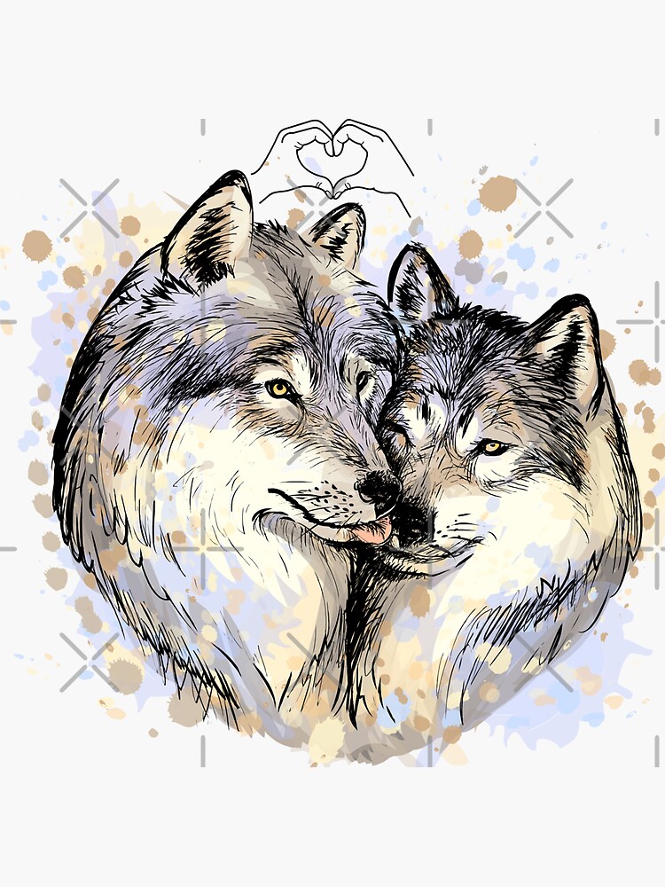 "Cute Wolves Designs, Zidika Wolf Vascover, Zidika Wolves -" Sticker ...