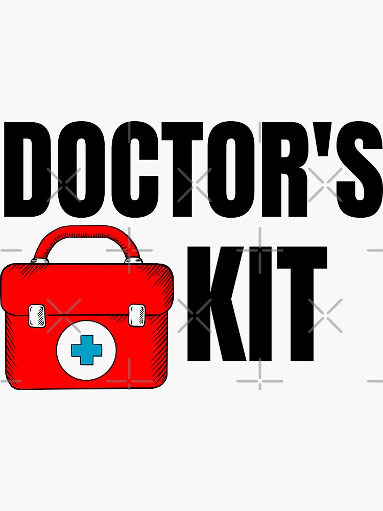 "First Aid & Emergency Sticker - Doctor's kit" Sticker for Sale by ...