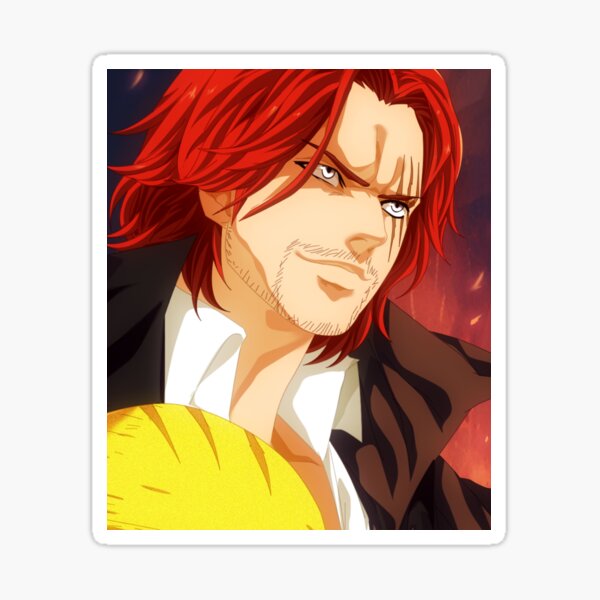 "Akagami Shanks One Piece " Sticker for Sale by MoEl-Art | Redbubble