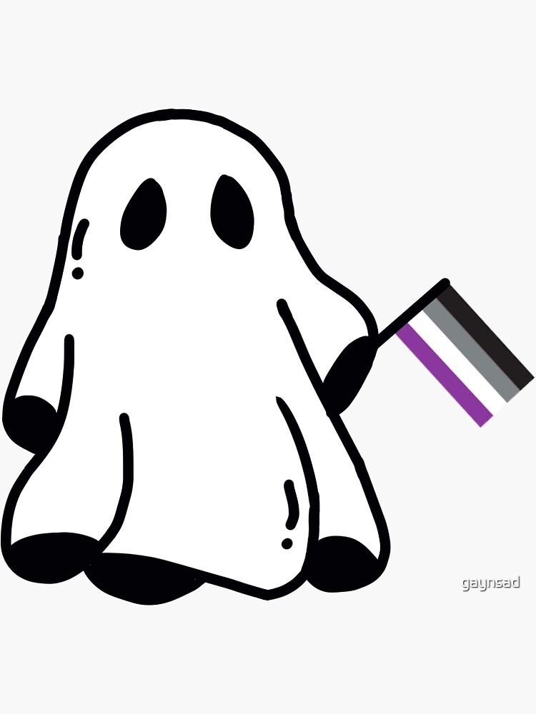 "ace pride ghost" Sticker for Sale by gaynsad | Redbubble