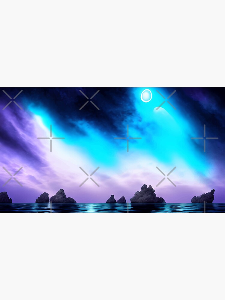 "A landscape photo of mystical planet." Sticker for Sale by Art ...