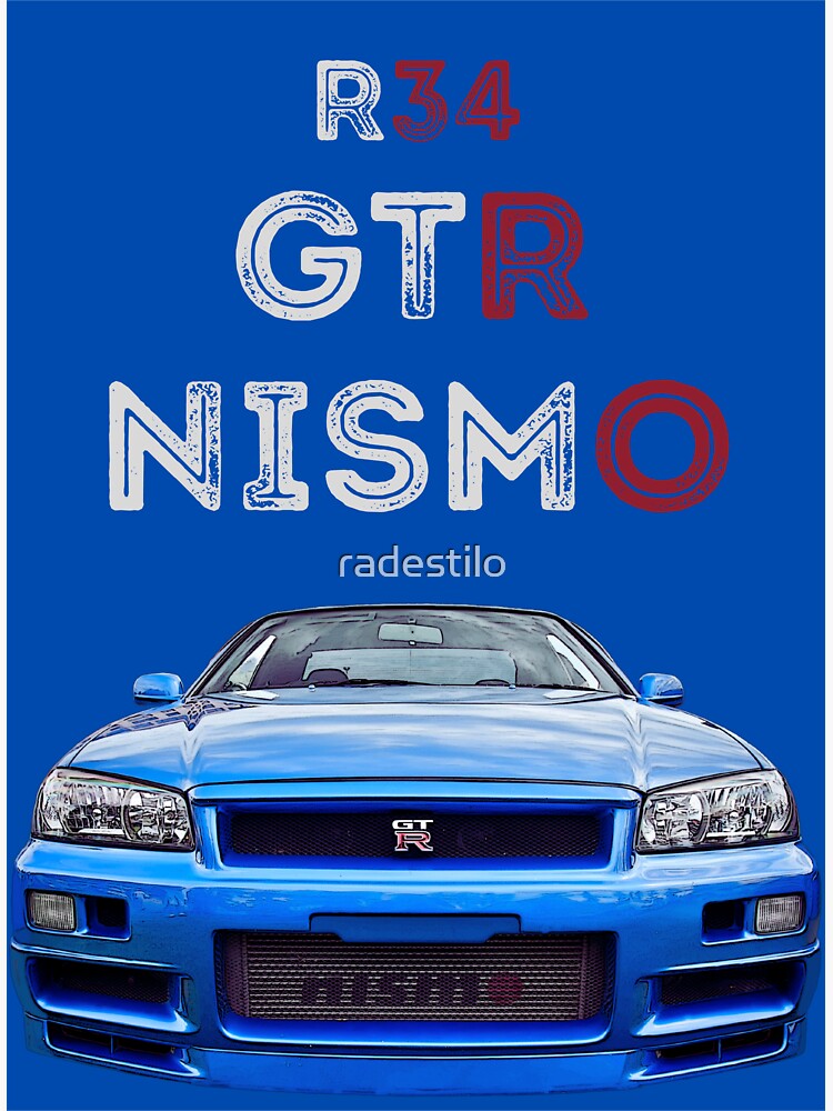 "R34 GTR Nismo" Sticker for Sale by radestilo | Redbubble