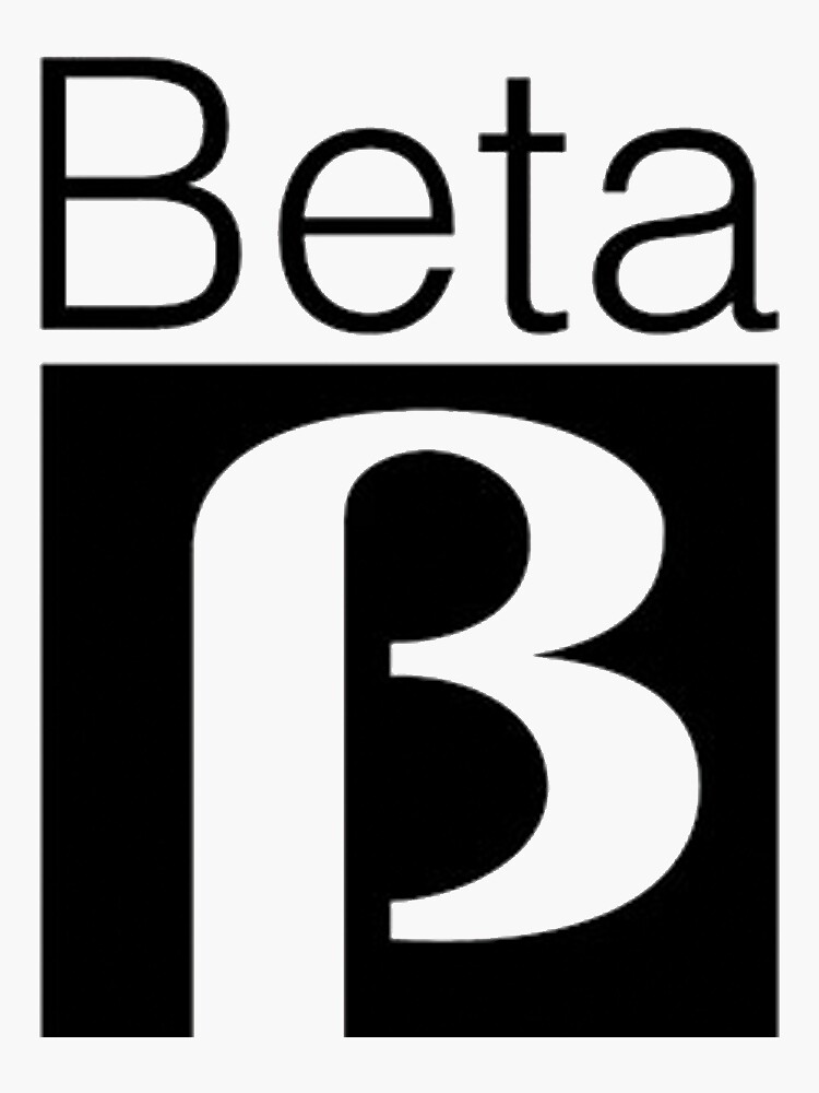 "Betamax Retro Video Logo" Sticker by 16TonPress | Redbubble