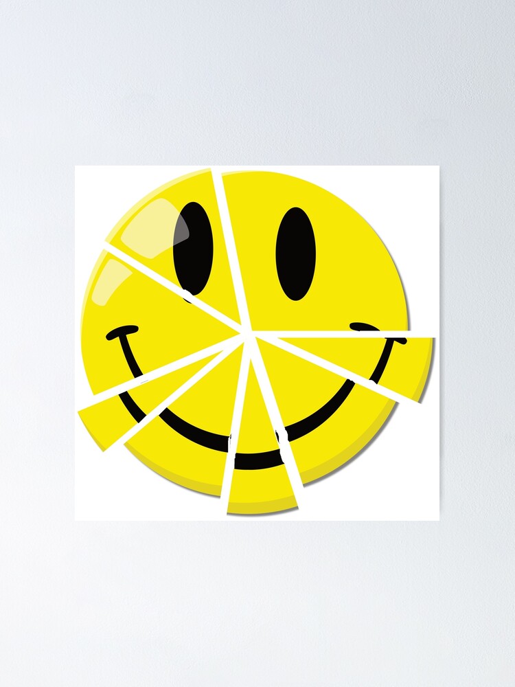 Broken Smiley Poster For Sale By Eltipobuho Redbubble