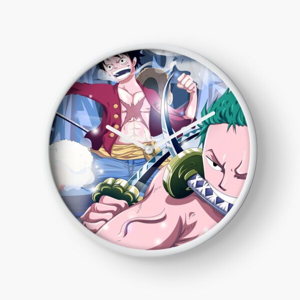 "Monkey D luffy and Roronoa zoro | One Piece" Clock for Sale by MoEl ...