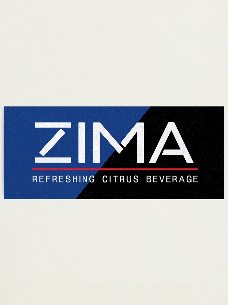 Lámina fotográfica «Logotipo de bebida alcohólica carbonatada Zima ...