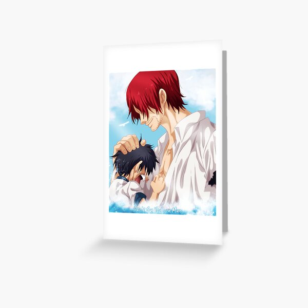 "Akagami Shanks saved luffy | One Piece " Greeting Card for Sale by ...