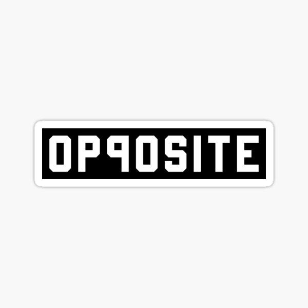 "Opposite - Creative Word" Sticker for Sale by rudestd | Redbubble