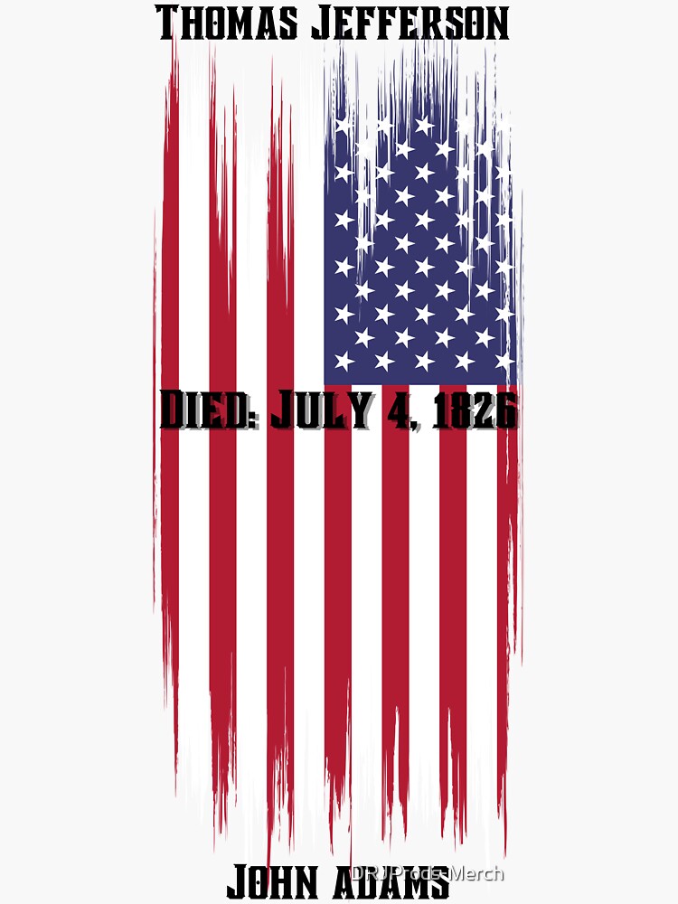 "Jefferson Adams Flag" Sticker for Sale by DRJProds-Merch | Redbubble