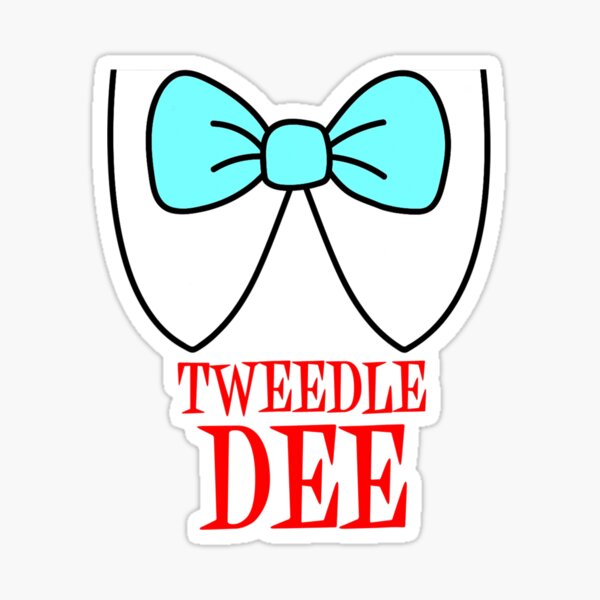"Tweedle Dee Costume" Sticker for Sale by harmoniouspress | Redbubble