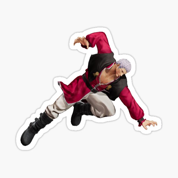 "O. Yashiro Leap" Sticker for Sale by RedRageKnight | Redbubble