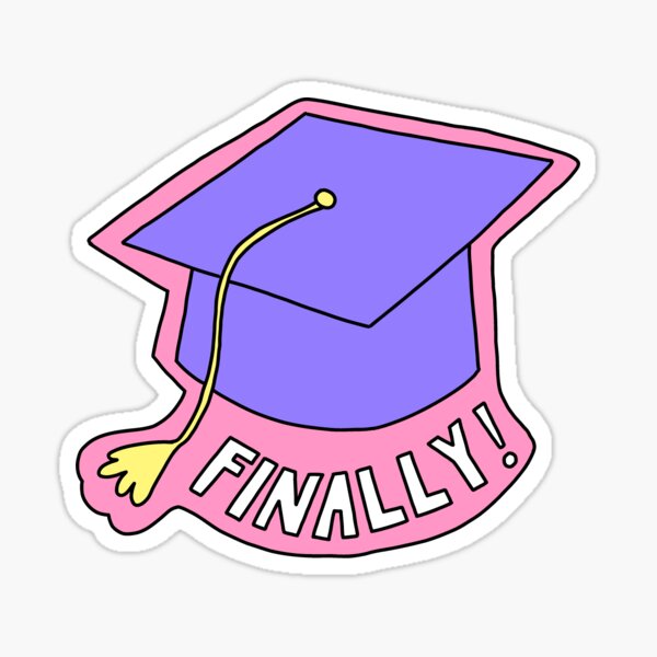 "Graduation Sticker,Finally Sticker,Congratulations Sticker" Sticker ...