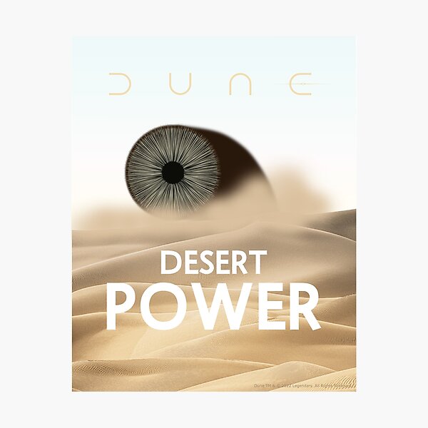 Lámina fotográfica «Dune Movie 2020 Fan Art , Gusano de arena , Poder del desierto , Desierto de ...