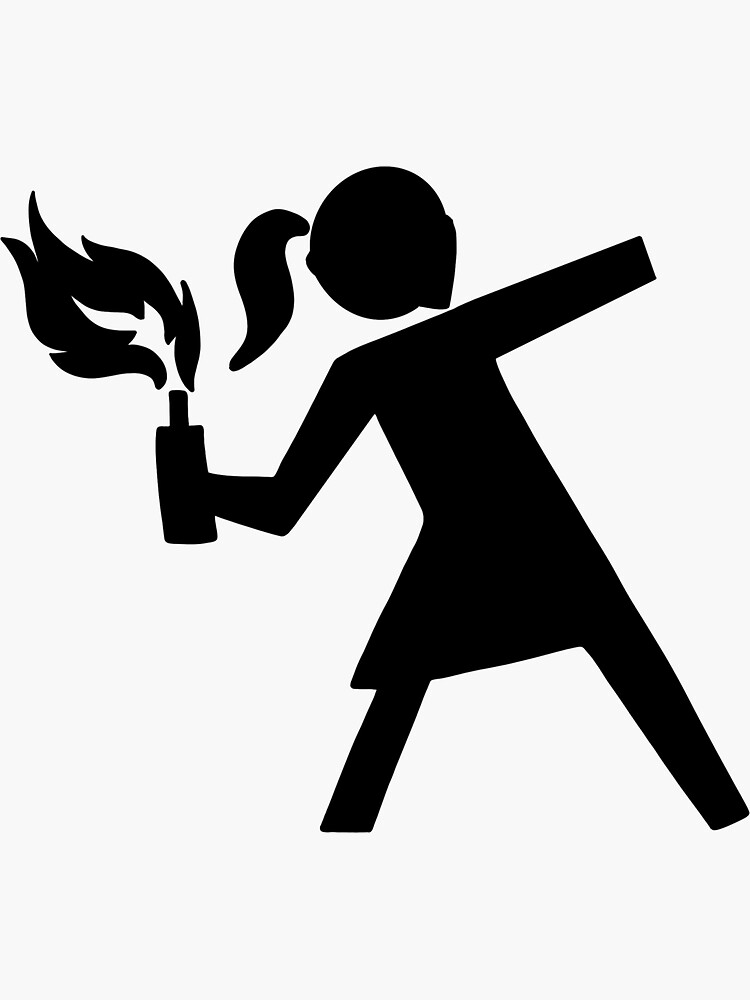 Riot Girl Design Sticker For Sale By Rvmpvzzo Redbubble