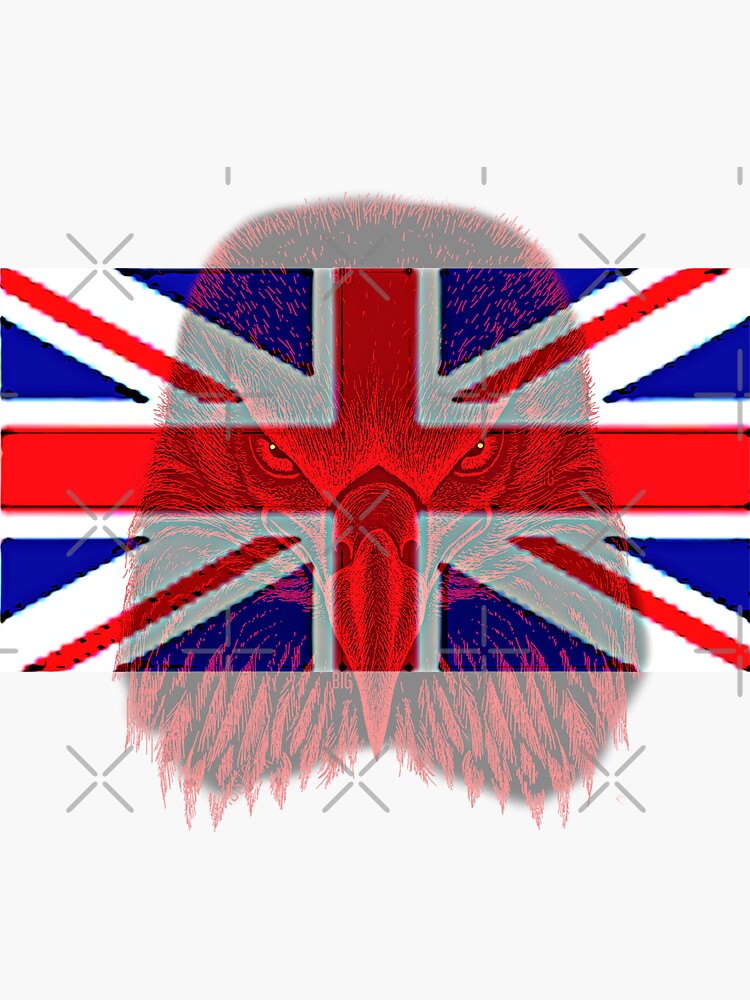 "BRITISH EAGLE FLAG" Sticker for Sale by coffeecountyjim | Redbubble