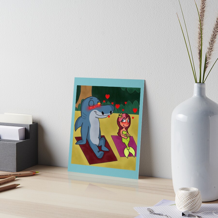 "Captain Zig and Sharko Marina Mermaid Shark Kids Cartoon " Art Board ...