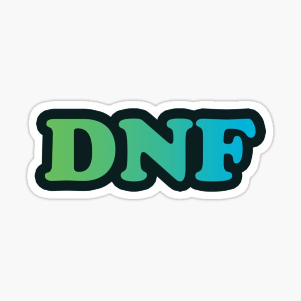 "DNF" Sticker for Sale by UltiFan | Redbubble