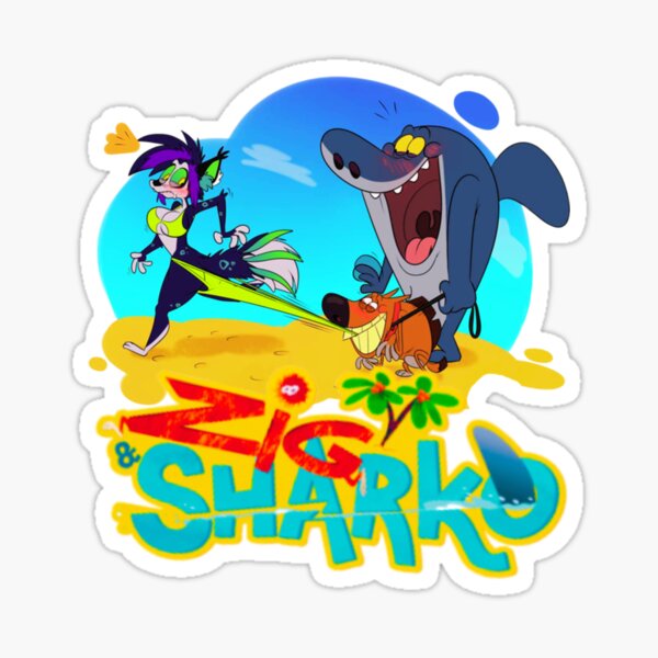 "Zig Adventures And Sharko Games-Funny " Sticker for Sale by ...