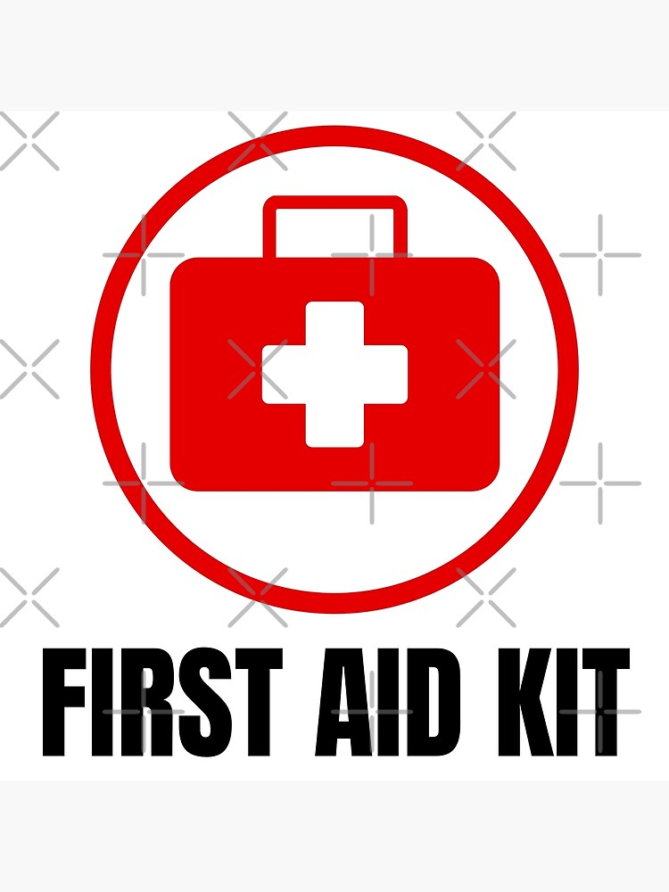 "First Aid & Emergency Sticker" Art Board Print for Sale by noyomiart ...