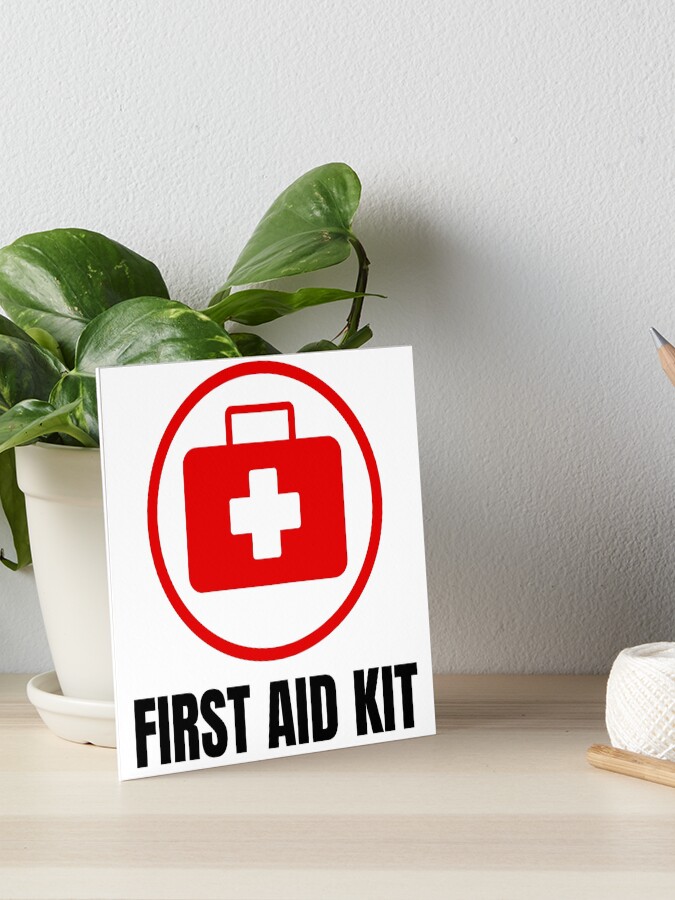 "First Aid & Emergency Sticker" Art Board Print for Sale by noyomiart ...