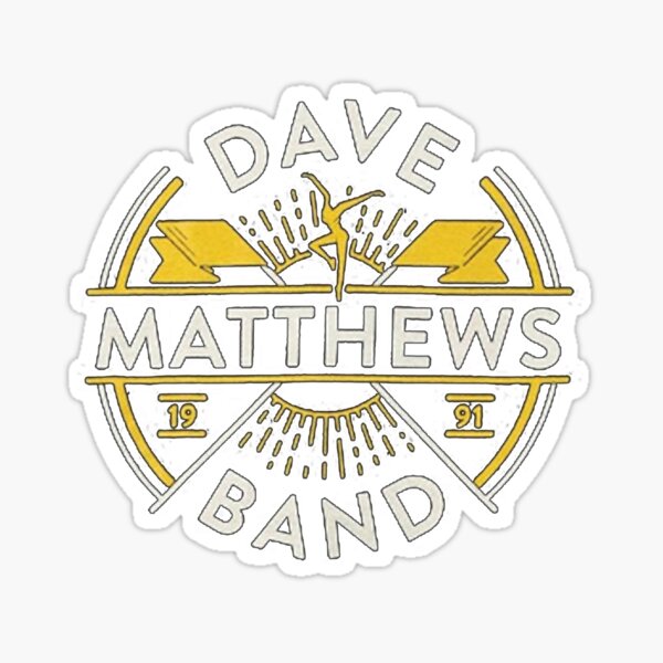 "colorful dave matthews logo" Sticker for Sale by MauriceBeil | Redbubble