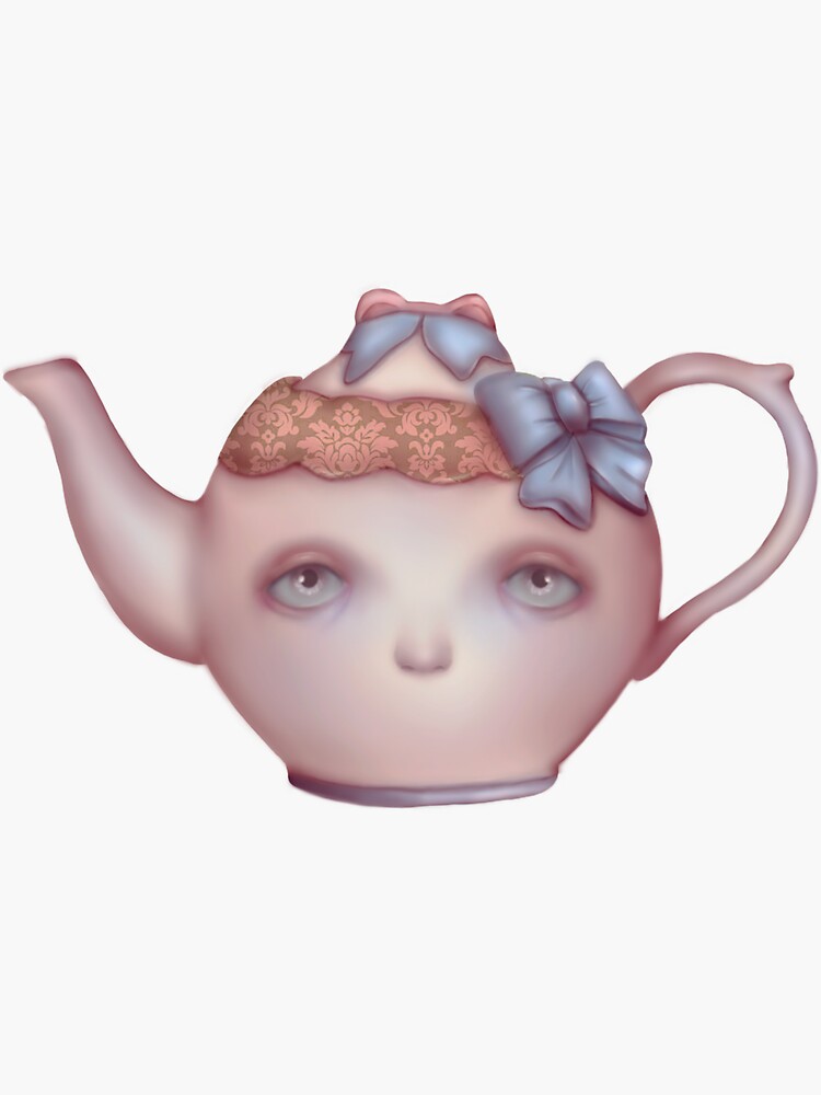 "creepy teapot" Sticker for Sale by violentdoll | Redbubble