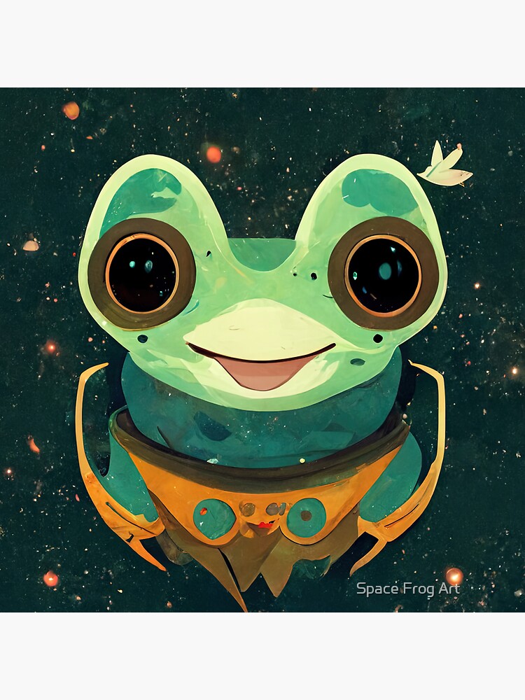"Astro frog!" Sticker for Sale by SpaceFrogArt | Redbubble