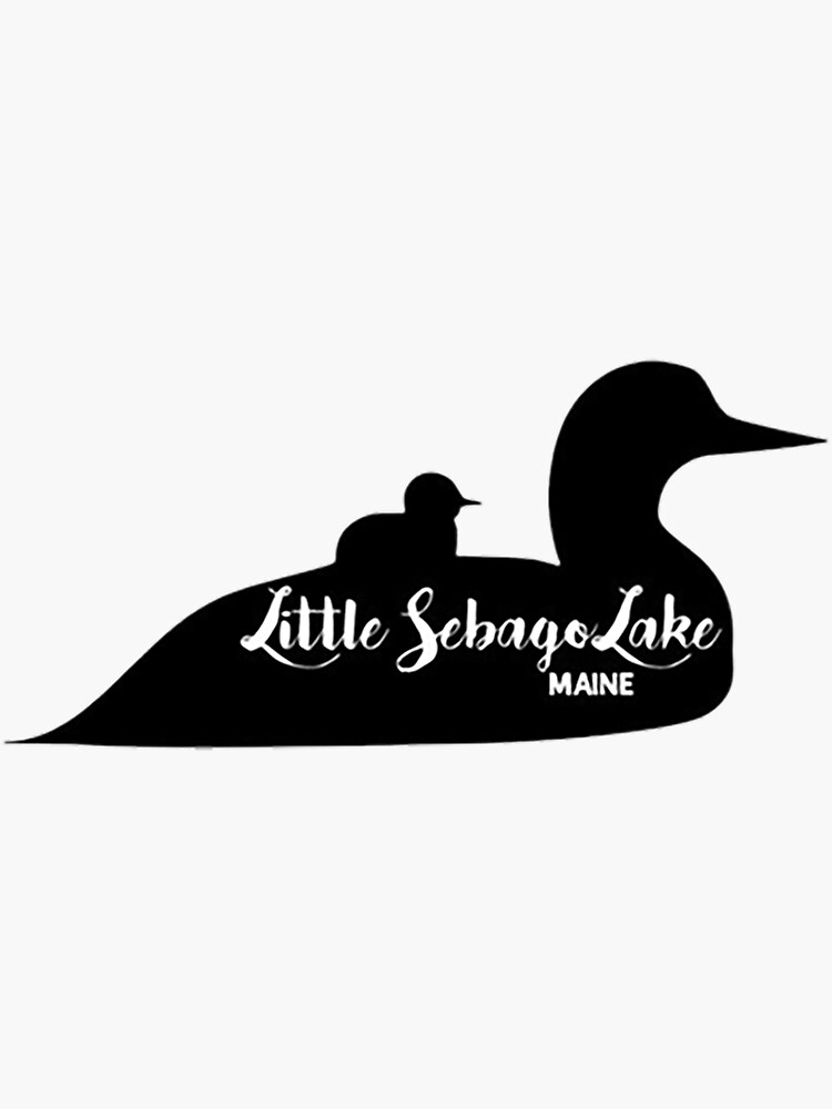 "Little Sebago Lake Loon" Sticker for Sale by StephenBeth | Redbubble