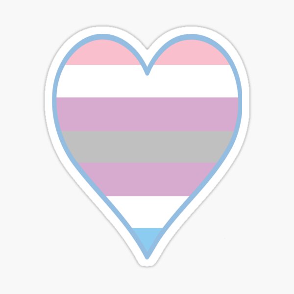 "Intergender Flag Heart - Pastel Blue" Sticker for Sale by F-PhantomArt ...