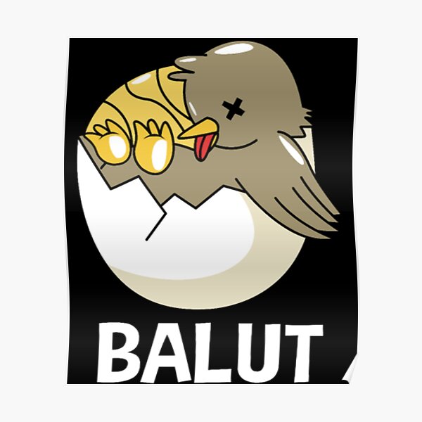 "Funny Filipino Food Chicken Egg Embryo Balut" Poster for Sale by ...