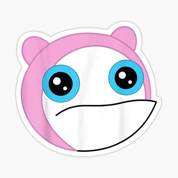 "Large Meap Face" Sticker for Sale by KarElizabeth | Redbubble