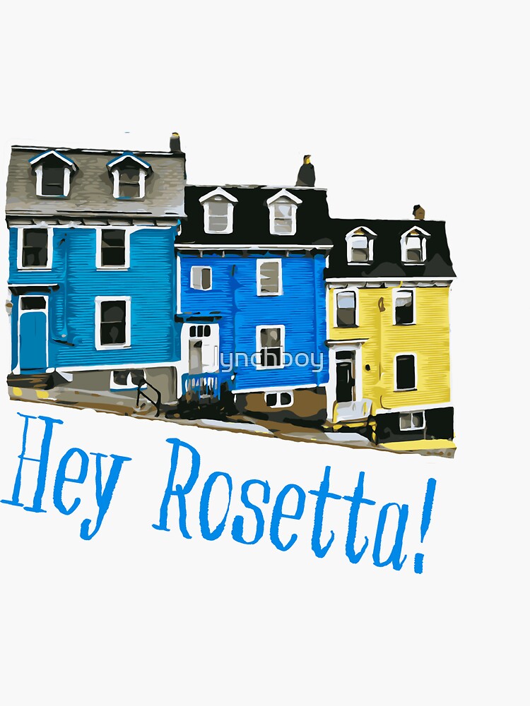 "Hey Rosetta!" Sticker for Sale by lynchboy | Redbubble