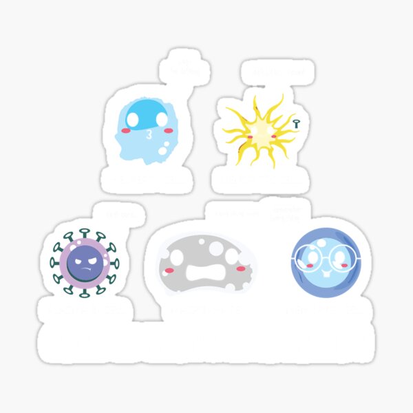 "Science, Stem Immune System Cells Stem Students Apparel" Sticker for ...