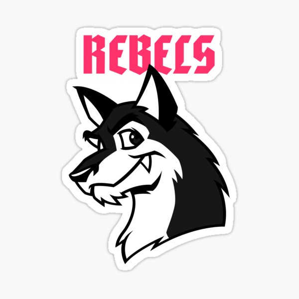 "Wolf- Rebel wolf" Sticker for Sale by BWBCCREATIONS | Redbubble