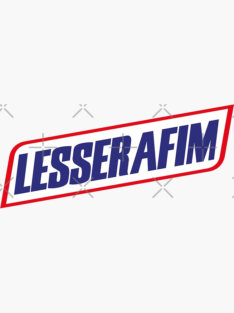 "Lesserafim Snicn " Sticker for Sale by AliffStudio | Redbubble