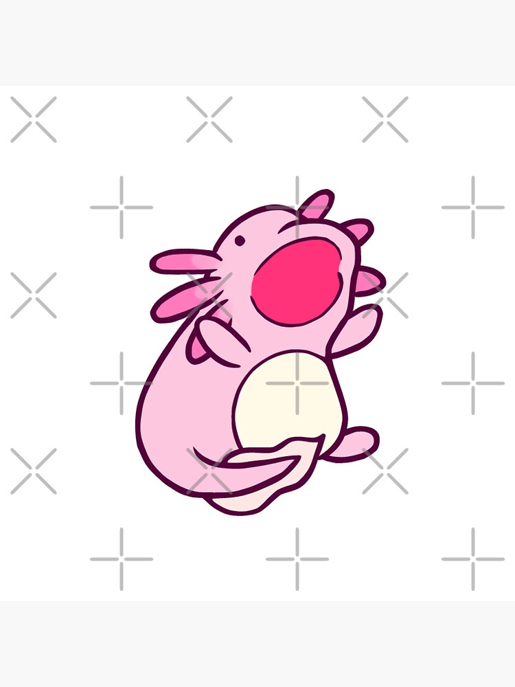 "Screaming Axolotl" Poster for Sale by koodoodles | Redbubble