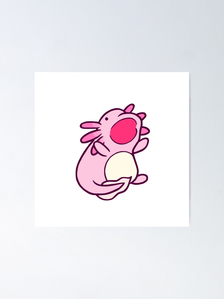 "Screaming Axolotl" Poster for Sale by koodoodles | Redbubble